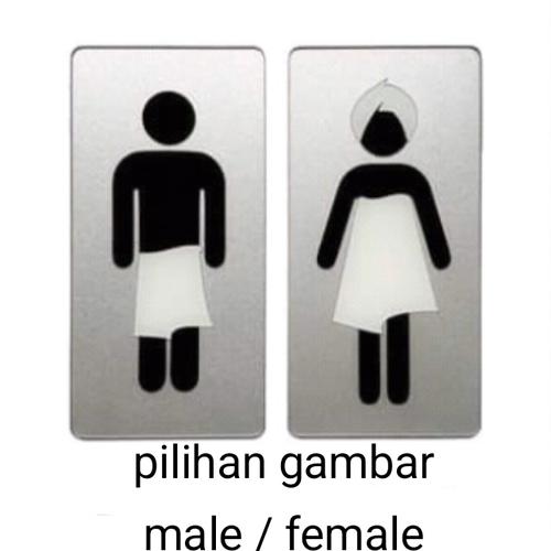 Jual akrilik sign board papan gambar ruang ganti dress change room ...