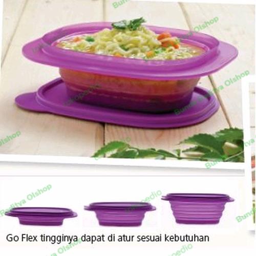Jual Mangkok Saji Tupperware Go Flex Rectangular Ungu 2.3L - Kab ...