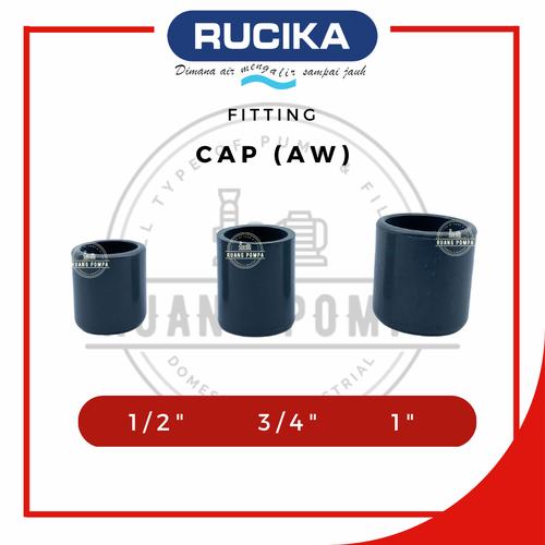 Jual DOP AW 1/2" 3/4" 1" RUCIKA / DOP Tutup Pipa Dop AW Rucika Fitting ...