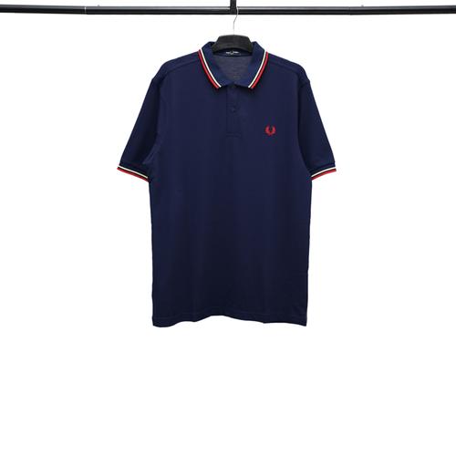 Jual FRED PERRY Navy Yellow Red Line Polo Shirt Authentic / Kaos Kerah Branded FredPerry FP ...