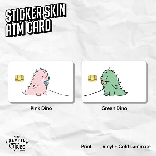 Jual Dino Couple Sticker Card Skin - Vinyl Debit Credit Emoney Flazz ...