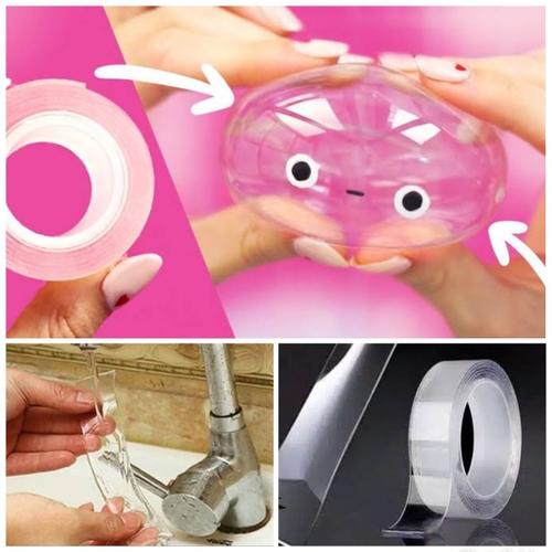 Jual CLEAR DOUBLE TAPE UNTUK DIY BUBBLE squeeze toys pencetan nano ...