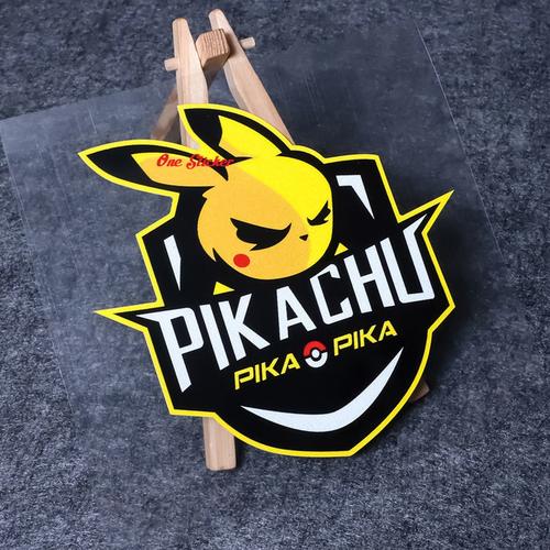 Jual Cutting Sticker Kaca Body Mobil Anime PIKACHU Stiker Pokemon ...