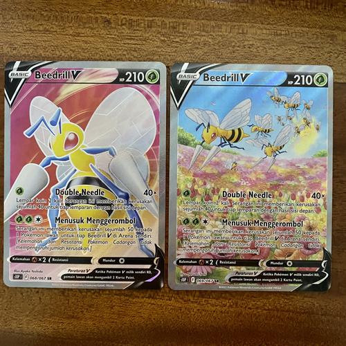 Jual Beedrill V SR AA secret rare alternate art pokemon tcg indonesia ...