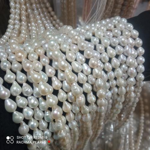 Jual Mutiara air tawar oval tetes air mata mutiara lombok setelan ...