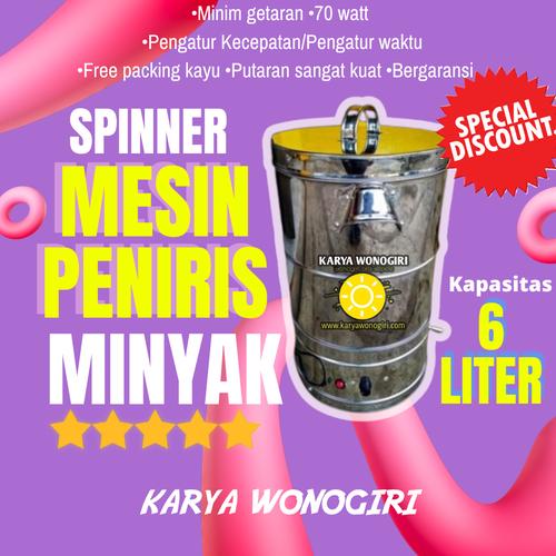Jual spinner peniris minyak 3kg spiner mesin pengering keripik - Speed ...