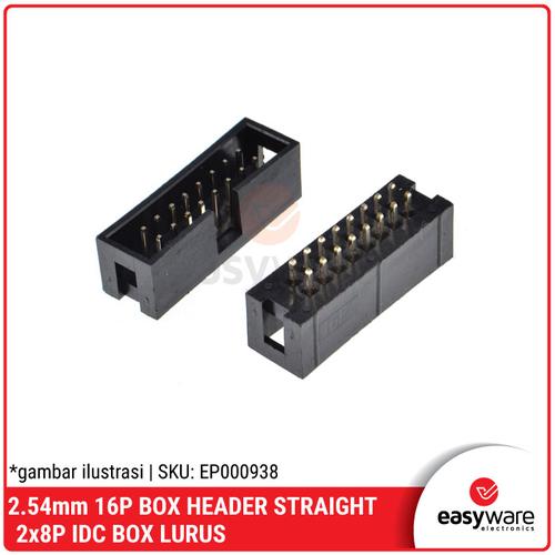Jual 16P BOX HEADER STRAIGHT 2x8P IDC BOX LURUS 16 PIN BOX HEADER PCB LURUS - Kota Bandung ...