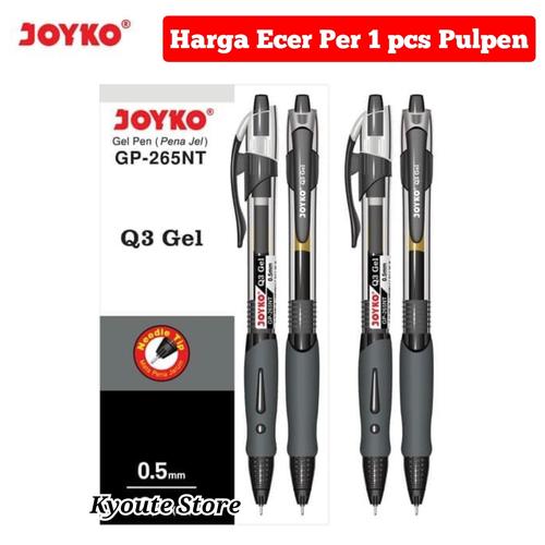 Jual Pulpen Joyko Gel Pen 0.5 mm Retractable Black Ink Smooth Writing ...