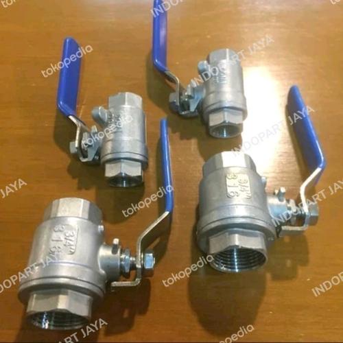 Jual BALL VALVE STAINLESS STEEL / STOP KRAN SANKYO 2"INCH TYPE 2PC - Jakarta Barat - INDOPART ...