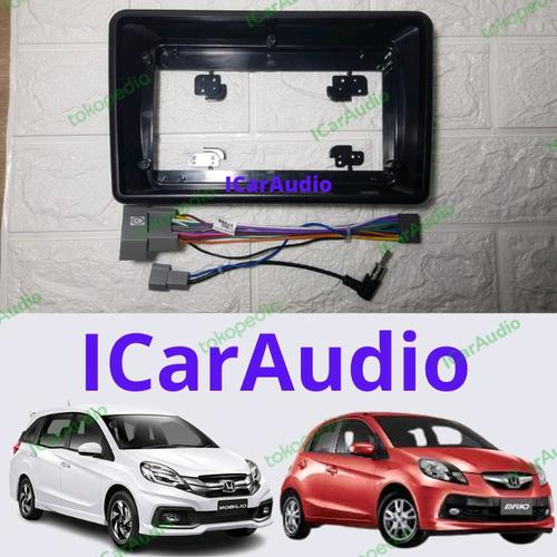 Jual frame head unit android 9 inch honda brio mobilio gen 1 2012 ...
