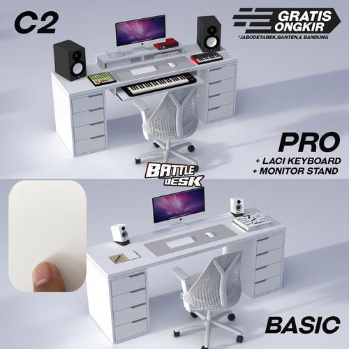 Jual C2 -Meja 200x60 Komputer Kantor Kerja Office Gaming Studio ...