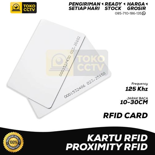 Jual Kartu RFID Proximity 125Khz Tipis/RFID CARD 125Khz Proximity ...