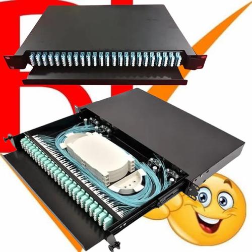 Jual OTB FO 96c Adapter Pigtail LC RackMount Optical Terminal Box 96 Core - Hijau - Jakarta ...