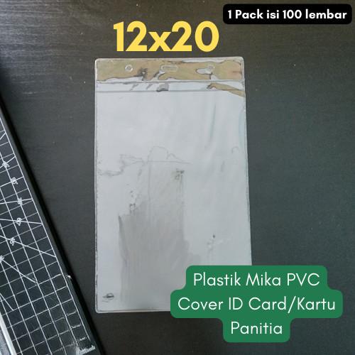 Jual Plastik Mika Cover Nametag Panitia Bungkus Pelindung ID CARD 12 x ...