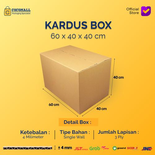 Jual KARDUS KARTON BOX POLOS JUMBO BESAR UKURAN 60x40x40 CM - Jakarta ...