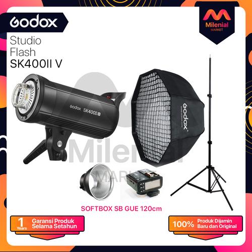 Jual Paket Godox SK400II V LED Modeling Lamp with Softbox SB UE 120cm ...