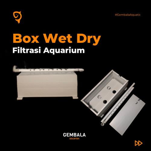 Jual Box Wet Dry Filter Mekanis 30 cm Tambahan Filter Talang Aquarium ...