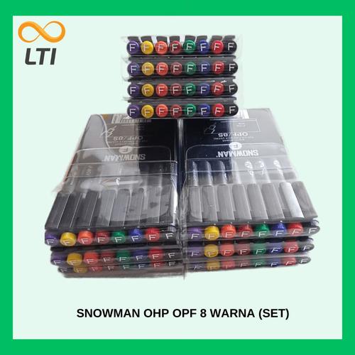 Jual Spidol Snowman Permanen OHP / OPF 8 Warna / SET - Kota Surabaya - CV. LTI | Tokopedia