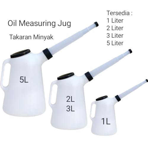 Jual Takaran Kontainer Oli Plastik 1 Liter Plastic Oil Measuring Jug 5 ...