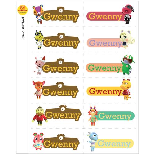 Jual Sticker Label Nama Baju Iron On Animal Crossing - Jakarta Barat ...
