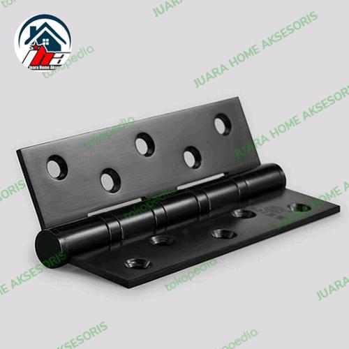 Jual ENGSEL PINTU JENDELA STAINLESS HINGE HITAM BLACK MATTE - 5 inchi ...