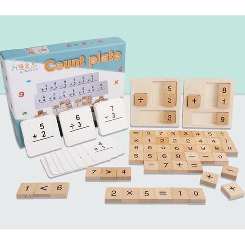 Jual Mainan edukasi Anak belajar berhitung untuk anak TK counting plate ...