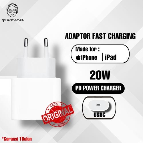Jual Adaptor / adapter / Charger 20W Fast Charging Iphone ORIGINAL 100% ...
