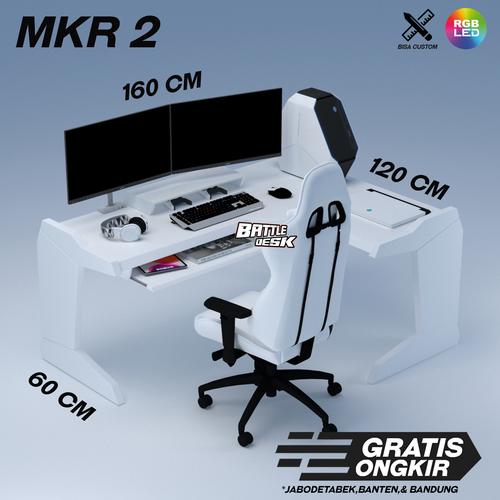 Jual Battledesk MKR 2 - Meja Komputer Gaming PC Desk RGB Murah 160x120 ...