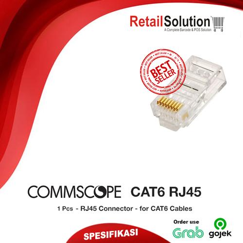 Jual Commscope AMP Connector RJ45 CAT6 - Satuan isi 1 pcs Original ...