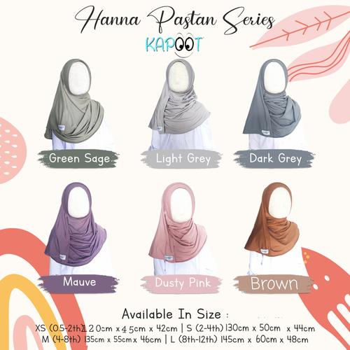Jual Pashmina instant anak hanna series kapoot 0.5-12th jersey Premium ...