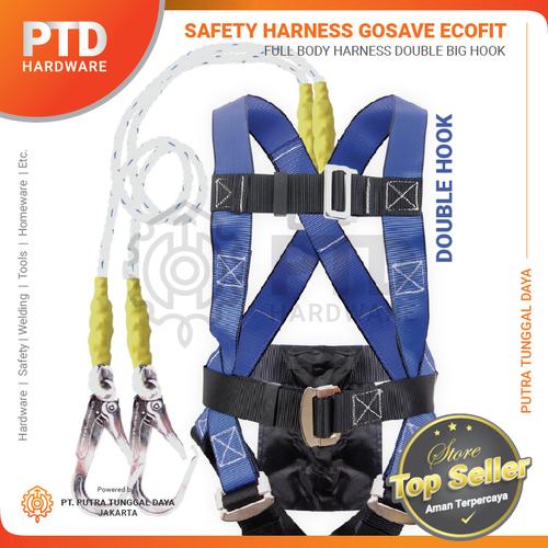 Jual Safety Harness Double Big Hook / Full Body Belt Climbing Ecofit ...