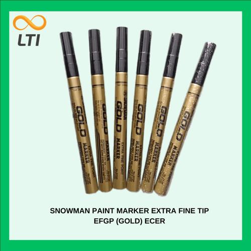 Promo BARU Snowman permanent paint marker GOLD - EFGP-12 / PCS - Kota ...