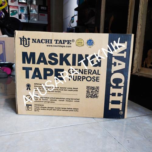 Jual Nachi Masking Tape Isolasi Kertas 1 Inch (24 mm) x 20 Yard 96 Roll ...