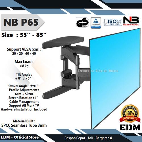 Jual Bracket Breket Braket TV Swivel 55 60 65 70 75 77 80 85 90 95 100 ...