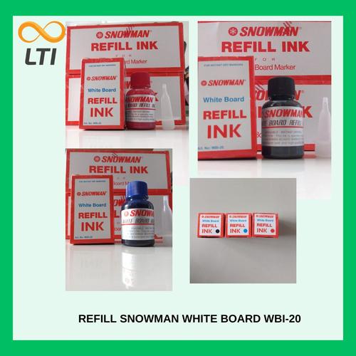 Promo Snowman Refill Whiteboard Marker TERMURAH / Tinta Isi Ulang WBI ...