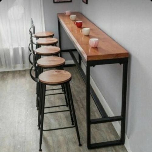 Jual Meja bar minimalis berbahan kayu mahoni 240x35x100 - Kota ...