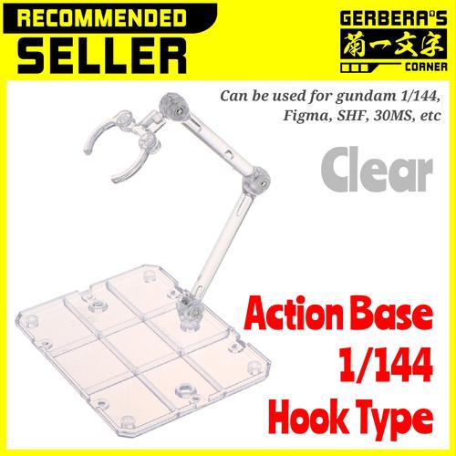 Promo Action Base 1/144 Hook Type for 1/144, Figma, SHF, 30MS Made in China - Clear Black - Kota ...