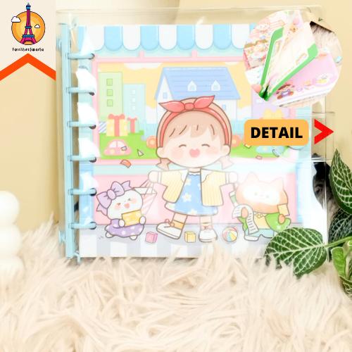 Jual Buku Binder Persegi Jurnal Kertas Full Gambar Warna Warni Notebook ...