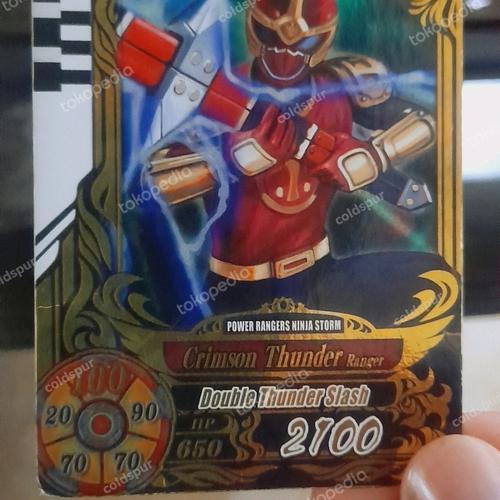 Jual Power Ranger Card Battle DPR2-046 Gold Crimson Thunder Ranger ...