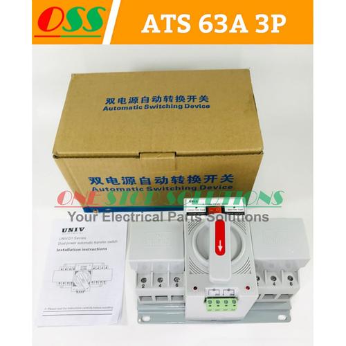 Jual ATS AUTO TRANSFER SWITCH ATS 63A 3P 3 POLE UNTUK OTOMATIS GENSET - Jakarta Barat - OneStop ...