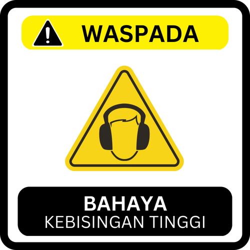 Jual Stiker Safety Sign Bahaya Kebisingan Tinggi (10cm x 10cm) New ...