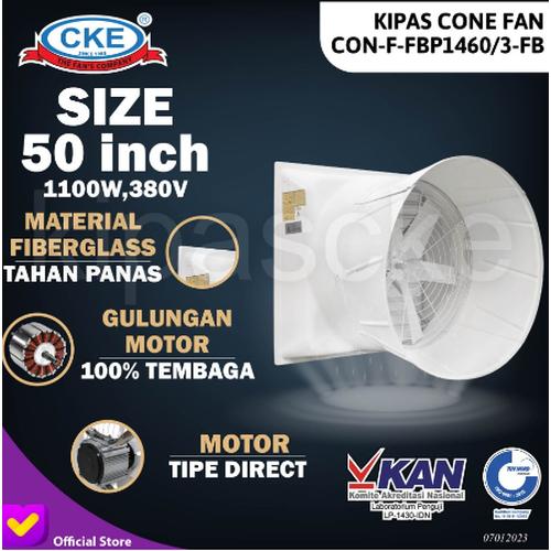 Jual Exhaust Cone Fan 50" CON-F-FBP1460/3-FB kipas kandang ayam long ...