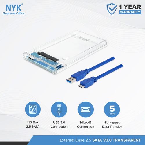 Jual Casing HDD Hardisk Eksternal 2.5 USB 3.0 Transparan NYK Enclosure - Kota Makassar - Dicom ...