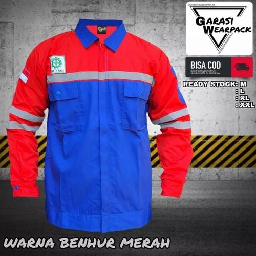 Jual Baju wearpack Safety Atasan/APD K3/pakaian kerja/Benhur Merah ...