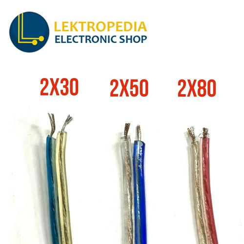 Jual Kabel 2x30 2x50 2x80 KITANI METERAN Audio Serabut Speaker ...