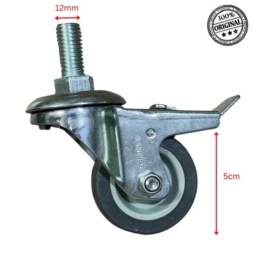 Jual Roda Caster Troli Karet As Drat 2 Inch Rem Roda 2" Trolley Ranger ...