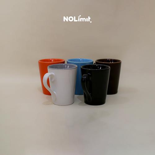 Jual Mug Unik Mug Keramik Mug Cone Orange for Souvenir-Kado-Koleksi ...