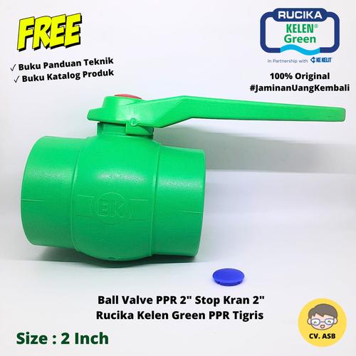 Jual Ball Valve 2" PPR Stop Kran Keran 2" 63mm PPR Rucika Green Tigris - Kota Tangerang - CV ...