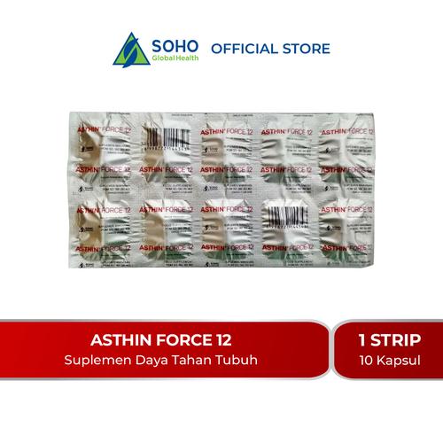 Promo Asthin Force 12 Suplemen Daya Tahan Tubuh 1 Strip @10 Kapsul ...