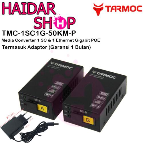 Jual Tarmoc TMC-1SC1G-50KM-P |1 FO 1 LAN Gigabit POE IN 5-24V HTB GS03 50km - 1SC1G-P-V1 (B ...